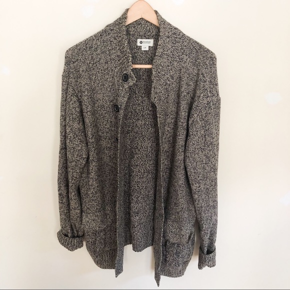 Haggar | Sweaters | Marled Oversized Knit Grandpa Cardigan Sweater ...